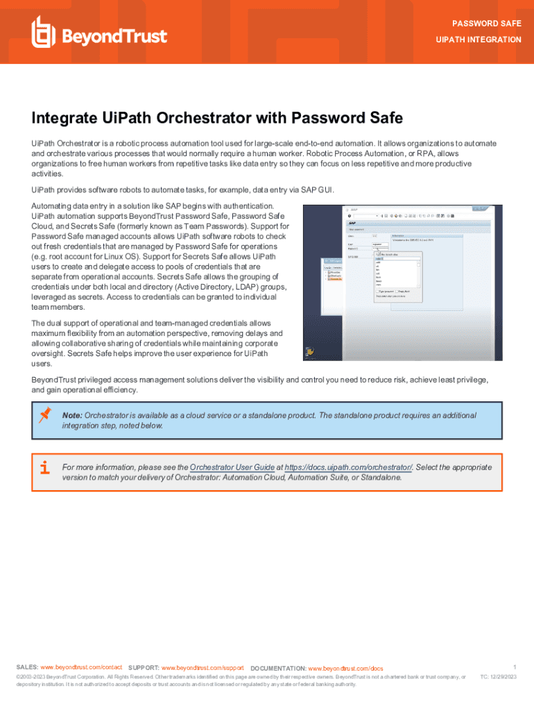 Fillable Online What is UiPath: Features, Components And Architecture ...