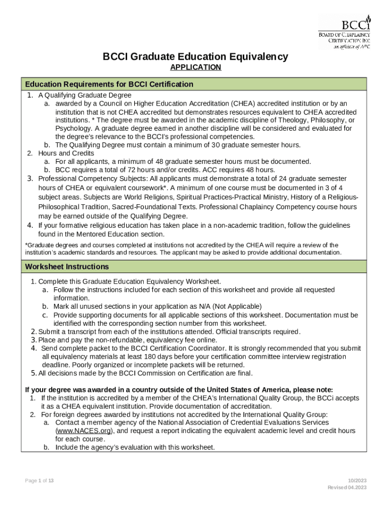 CHEA Standards and Procedures for Recognition Doc Template | pdfFiller