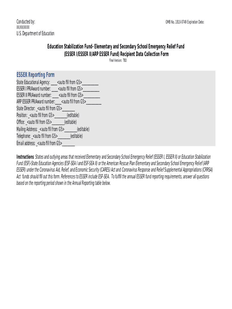 Education Stabilization Fund-Elementary and Secondary ... Doc Template ...