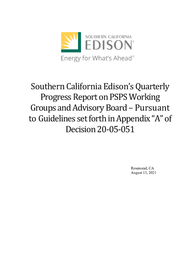 Fillable Online PSPS Decision-Making - Energized by Edison Fax Email ...
