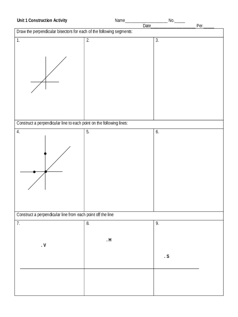 Geometry Construction Worksheet 10-1 Doc Template | pdfFiller