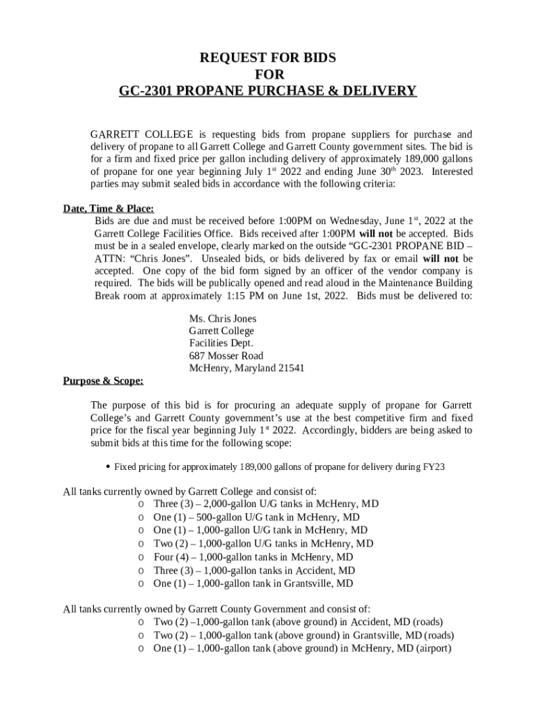 PROPANE DELIVERY REQUEST Doc Template | pdfFiller