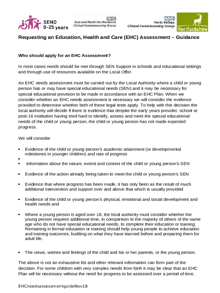 ehc-assessment-request--guidance-nov-18 Doc Template | pdfFiller
