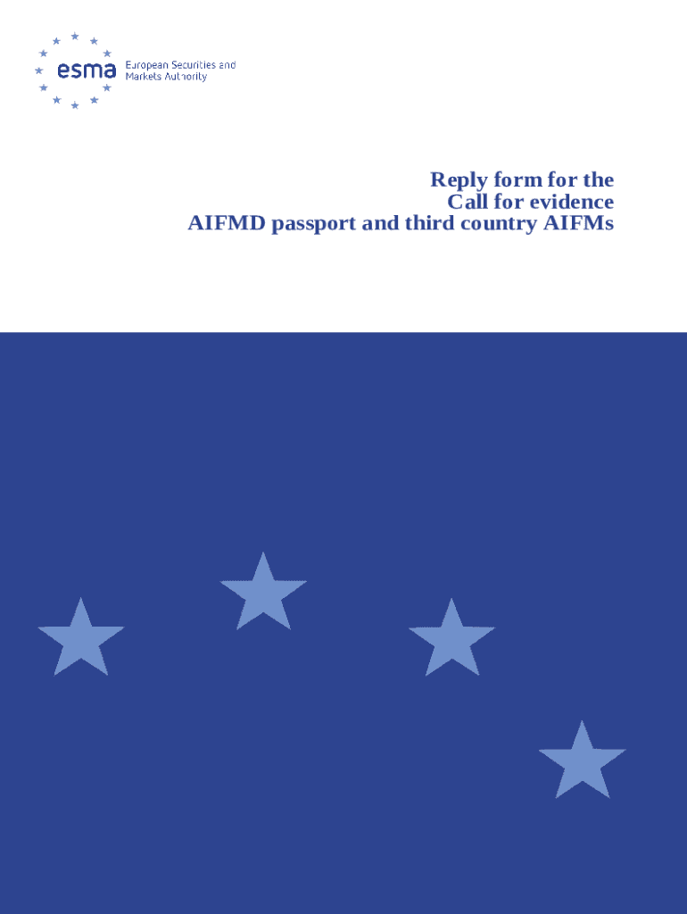 Reply for the ESMA MiFID II/MiFIR Consultation Paper ... Doc Template ...