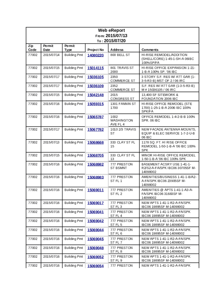 800 BELL ST Doc Template | pdfFiller