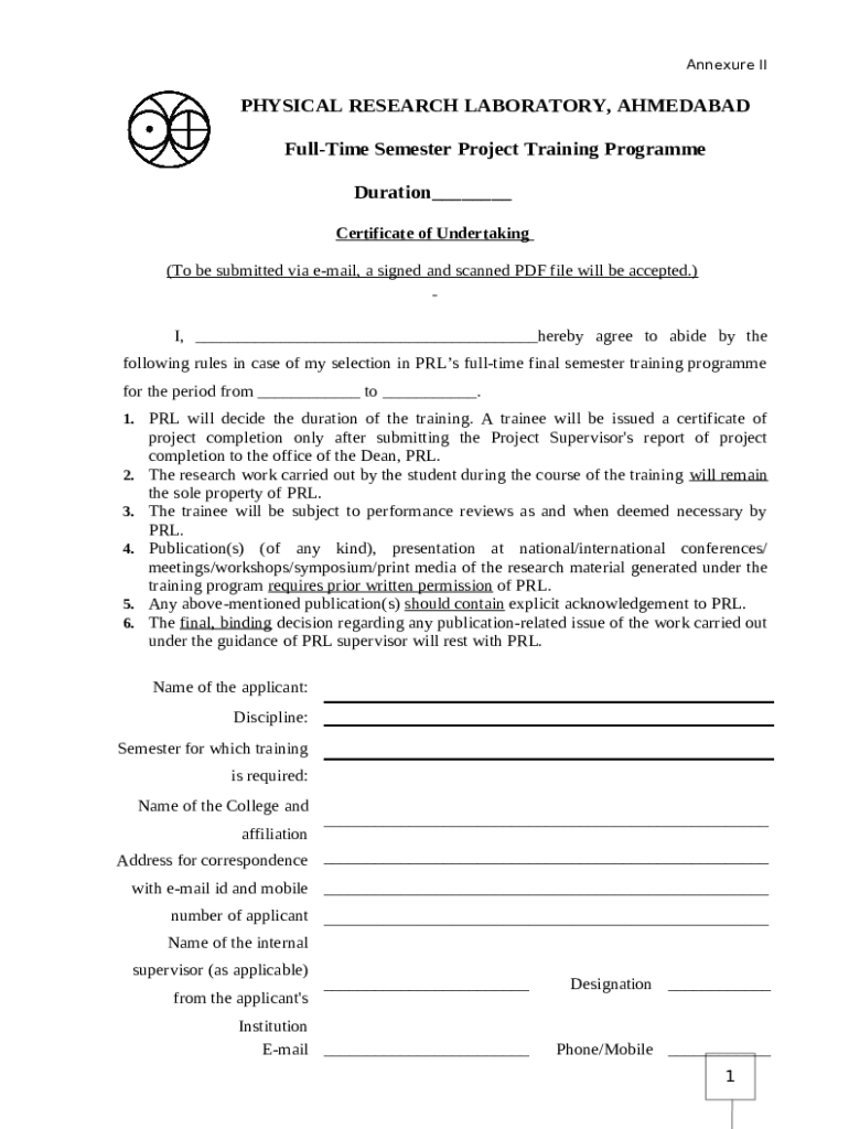 PRL PDF Application Doc Template | pdfFiller