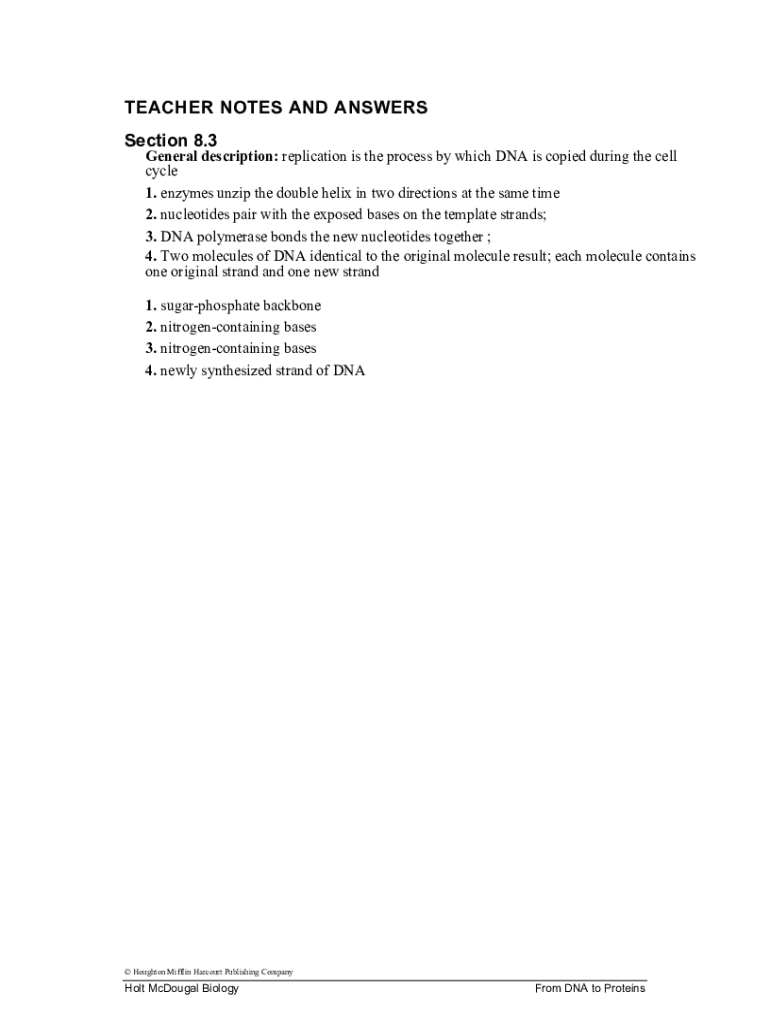 Fillable Online dna replication student sheet - Studylib Fax Email ...