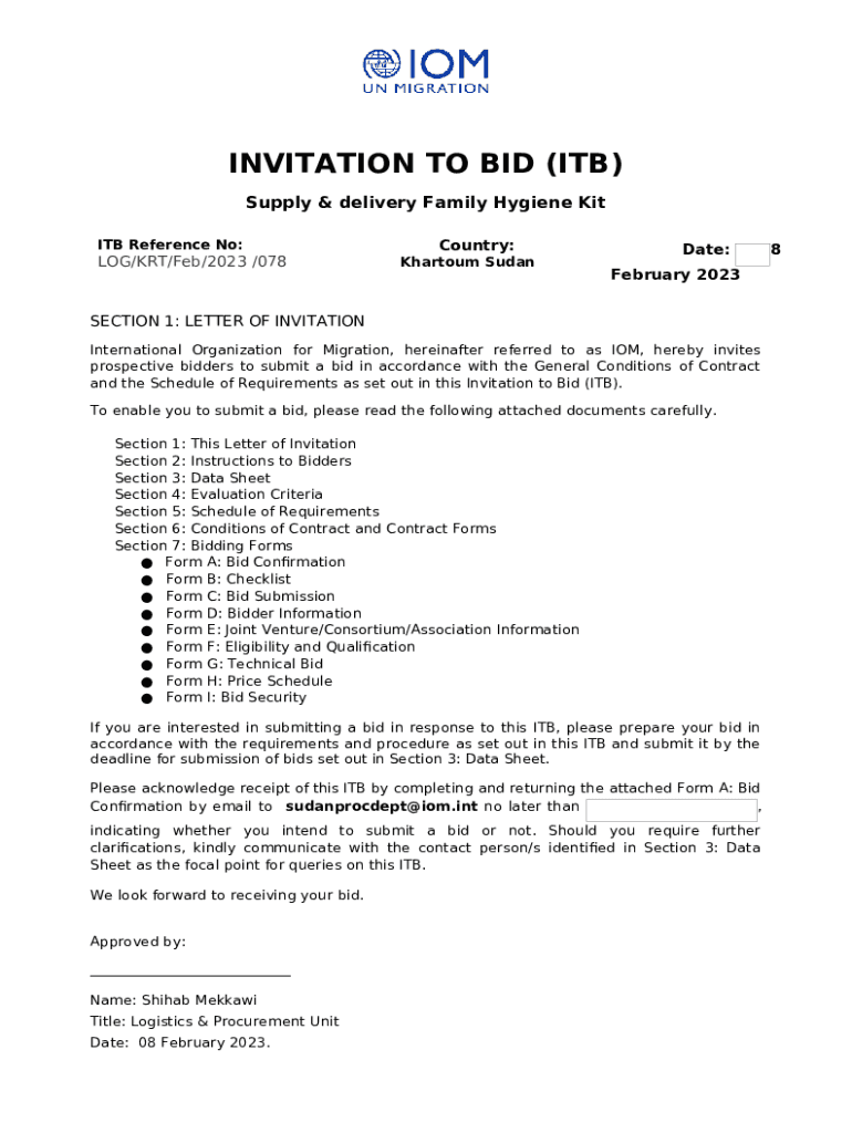ITB 10027378 - Supply and Delivery of IT equipment Doc Template | pdfFiller