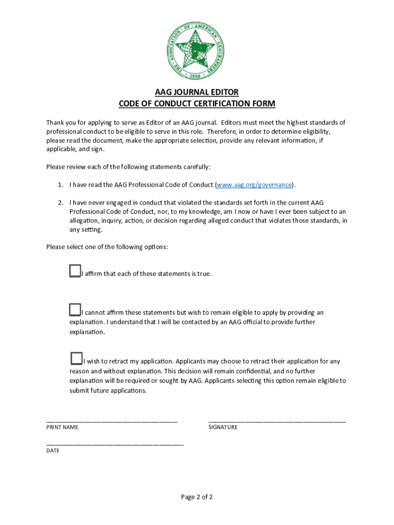 Fillable Online Code-of-Conduct-Certification-Form-for-Journal-Editors ...