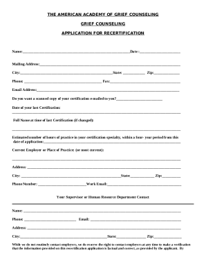 Death, Dying and Bereavement Certificate Doc Template | pdfFiller