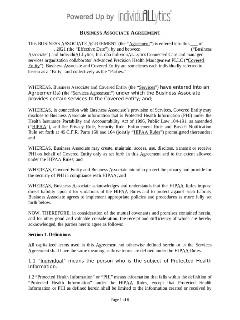 Master IndividuALLytics Collaborative Care Agreement Doc Template ...