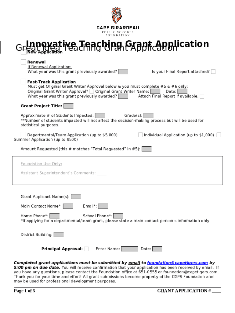 Preparing Your Grant Application Doc Template | pdfFiller
