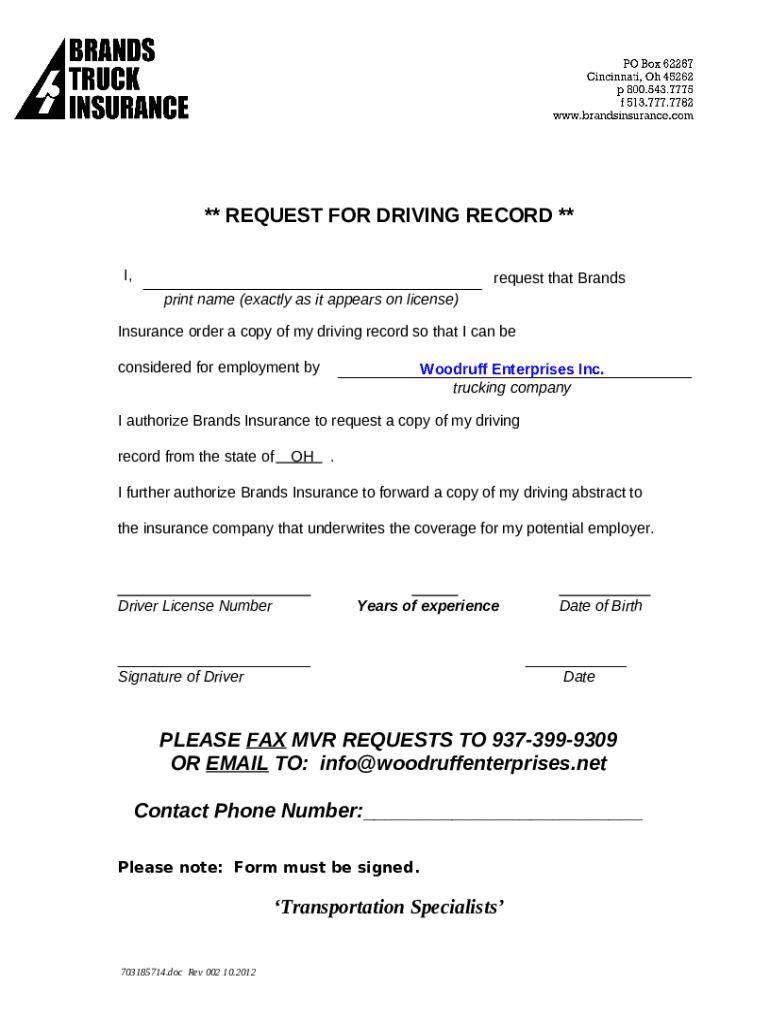 How to check and fix your driving record Doc Template | pdfFiller