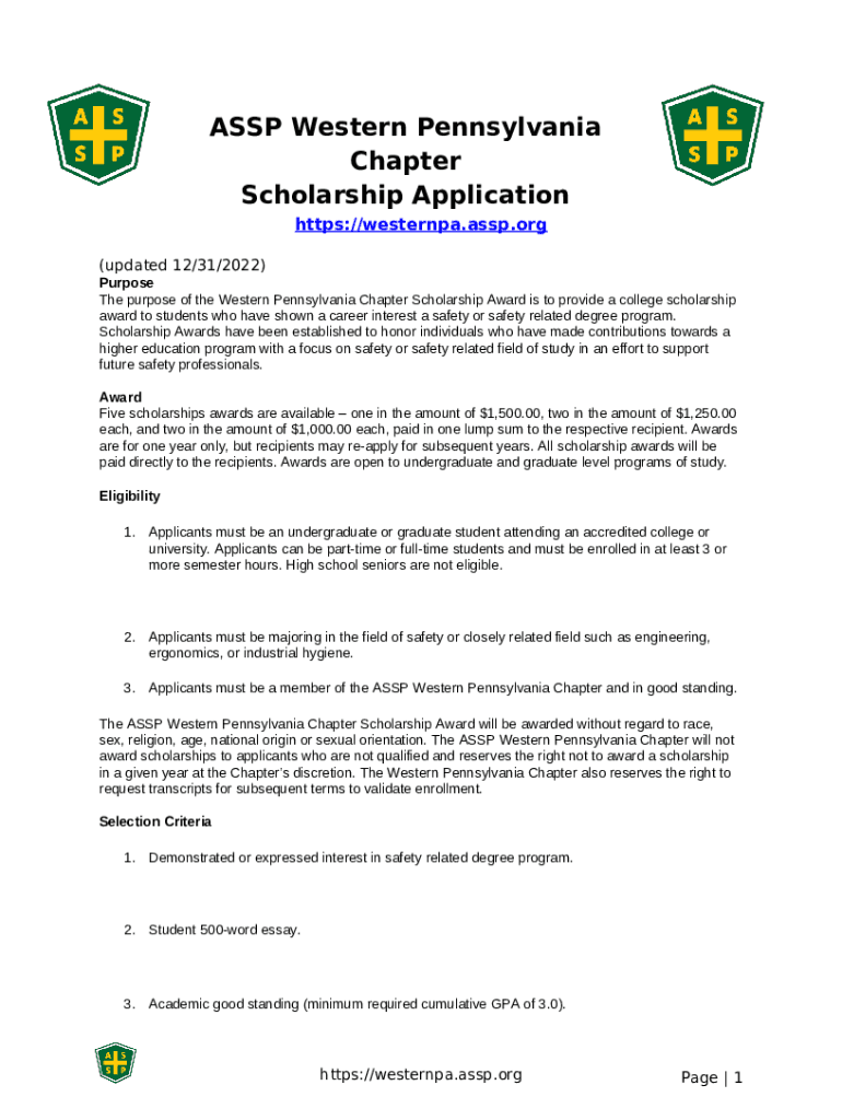 the Student Scholarship Application Doc Template | pdfFiller