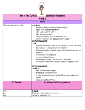 Intent-Statements-Geography-Cycle- ... Doc Template | pdfFiller