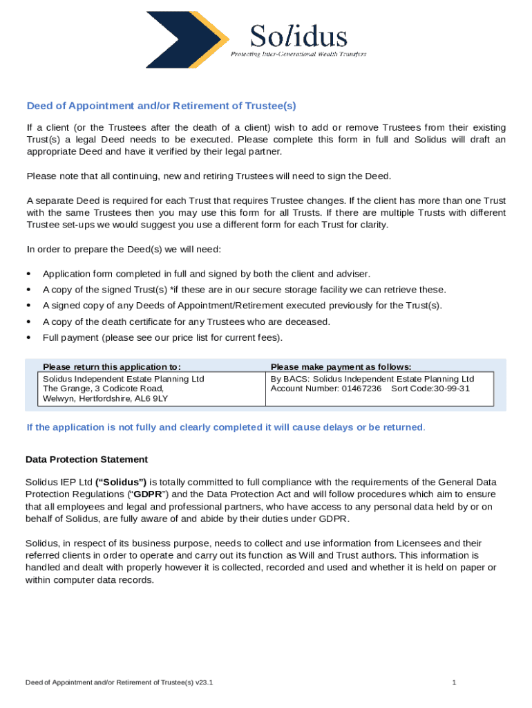 Deed-of-Appointment-and-Retirement-of-Trustees- ... Doc Template ...
