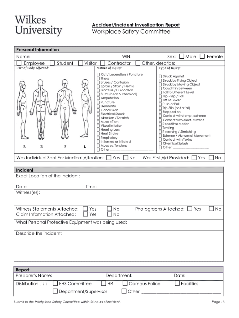 Fillable Online supervisors-incident-accident-investigation-report. ... Fax Email Print - pdfFiller