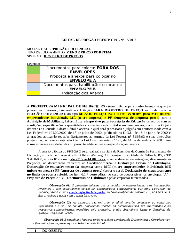 Documentos para colocar FORA DOS ENVELOPES Doc Template | pdfFiller
