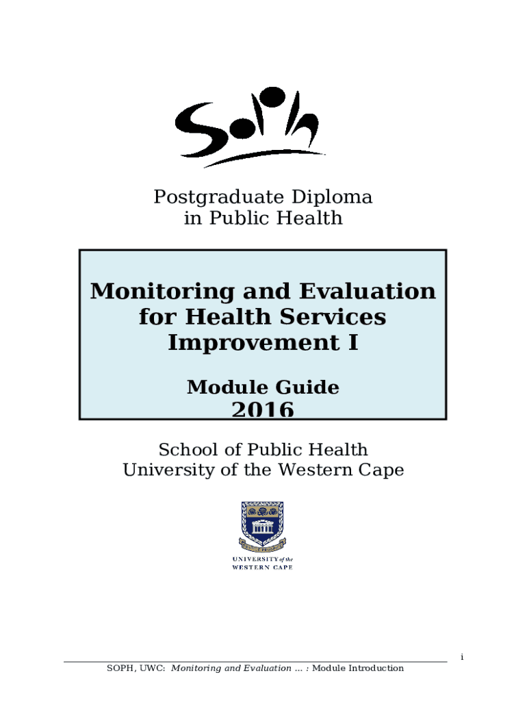University of the Western Cape, School of Public Health Doc Template ...