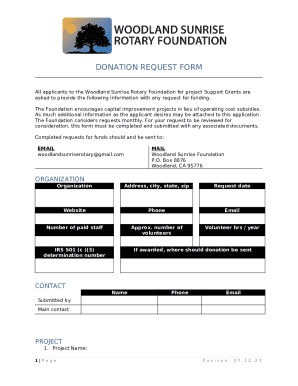 WSRF-Funding Request Doc Template | pdfFiller