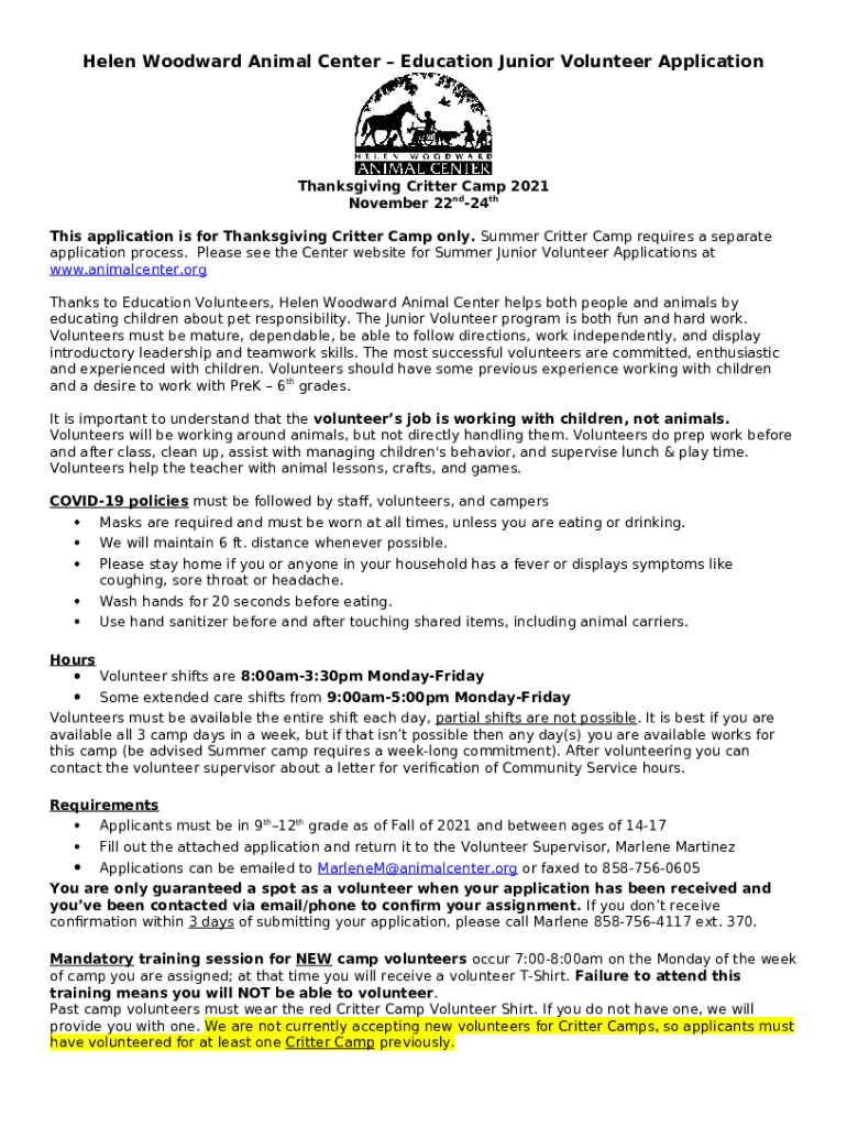 Winter Camp, Spring Camp and Fall Camp Programs at ... Doc Template ...