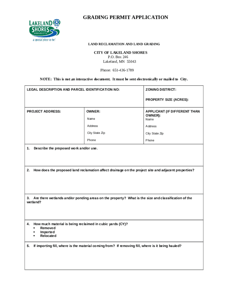 Land reclamation and remediations Doc Template | pdfFiller