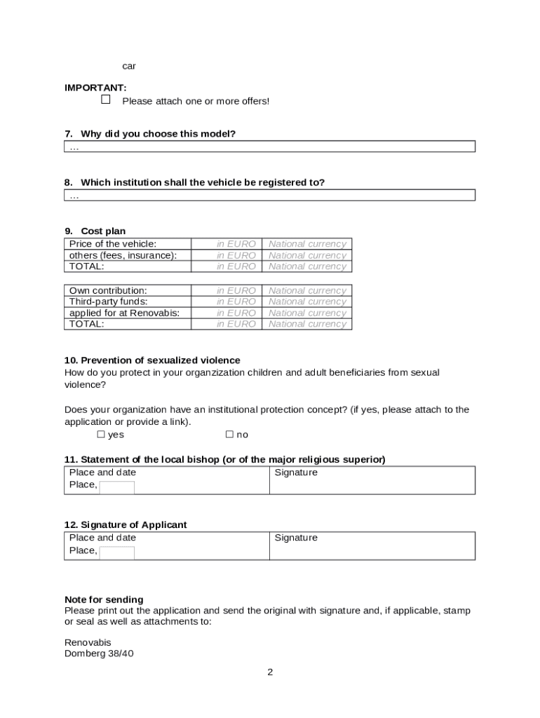Acquisition of a vehicle Doc Template | pdfFiller