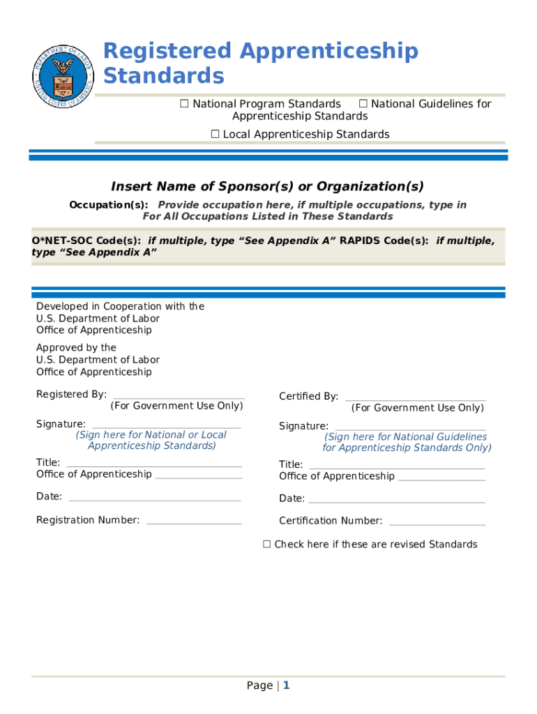 Apprenticeship Standards - Sample Only.pdf - Registered... Doc Template ...