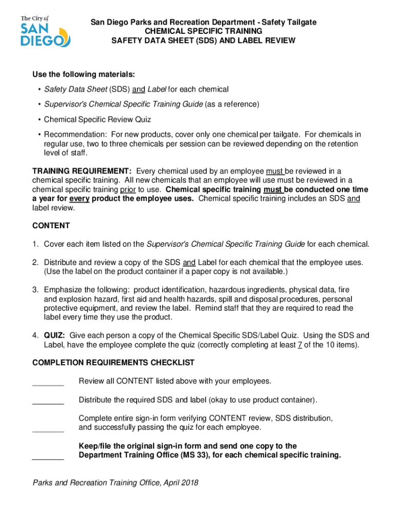 Fillable Online Getting a Safety Data Sheet (SDS) Flashcards Fax Email ...