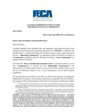 canadian representation letter #1 trade reporting and other ... Doc ...