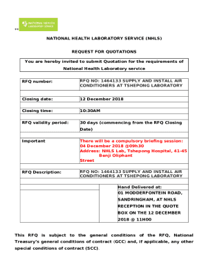 Address: NHLS Lab, Tshepong Hospital, 41-45 Benji Oliphant Doc Template ...