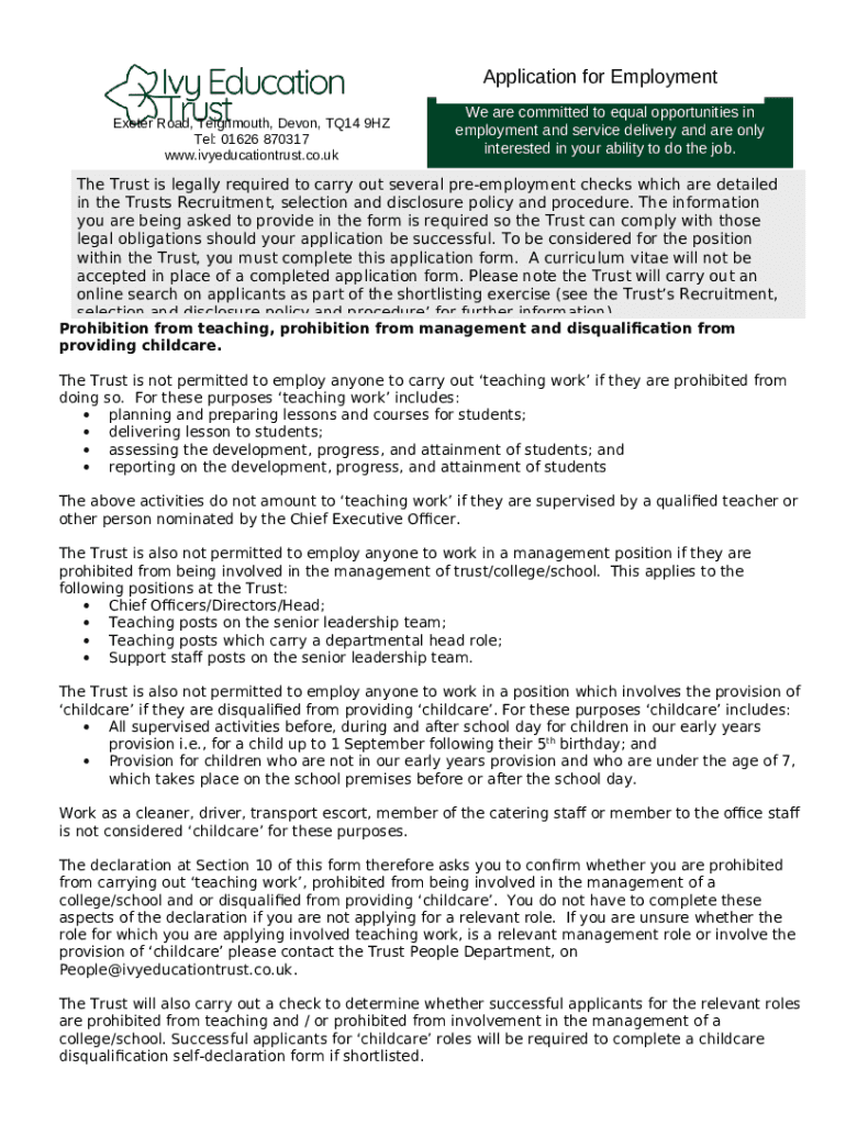 Prohibition from teaching, prohibition from management and ...