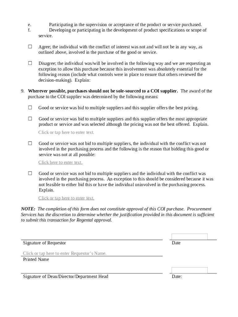 380.09-02 COI Disclosure - procurement umich Doc Template | pdfFiller
