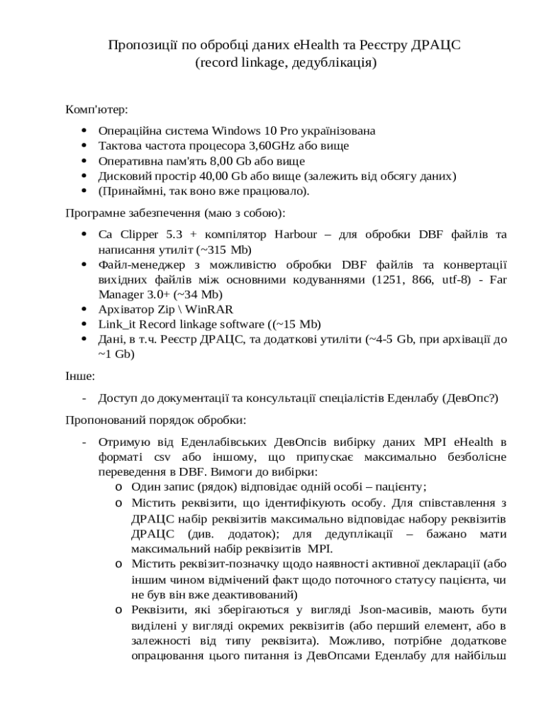 Record Linkage of Health Care Insurance Claims - PMC Doc Template ...