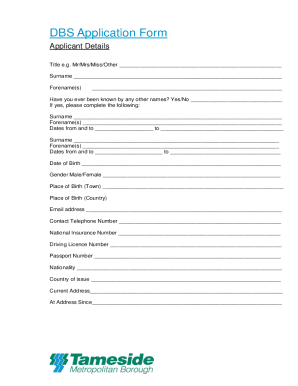 Fillable Online Disclosure and Barring Service (DBS) Checking Fax Email ...