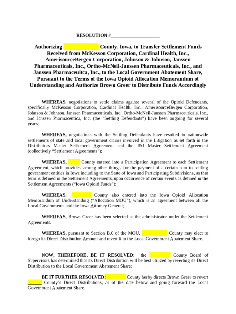 sample resolution - revert to lg abatement share Doc Template | pdfFiller