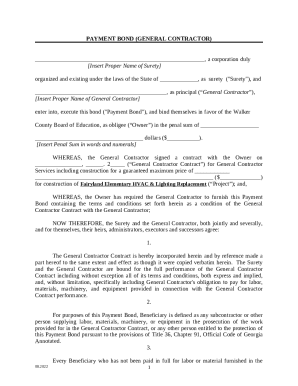 s for bid agreement and bonds and specifications for Doc Template ...