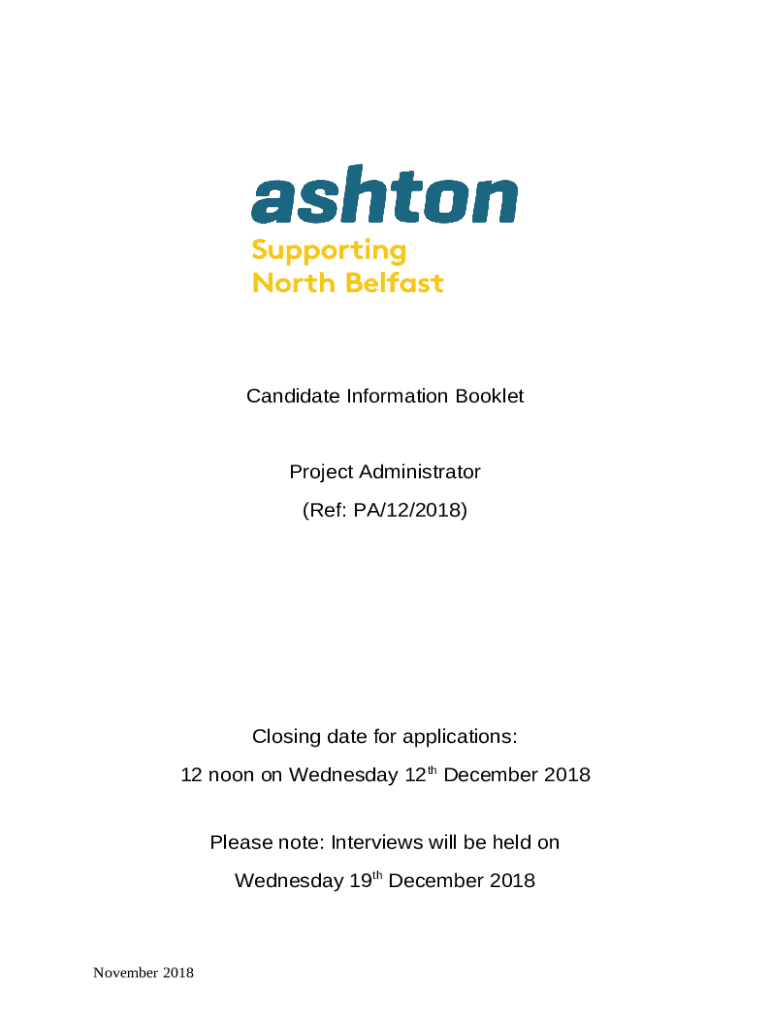 Project Admin-Ination-Candidate Booklet.docx Doc Template | pdfFiller