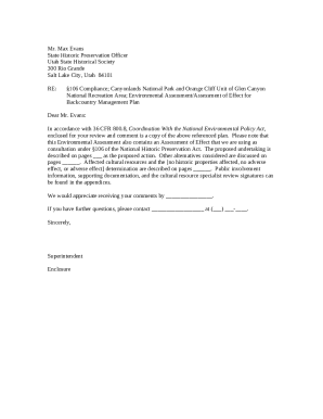 Combined EA-AEF SHPO Transmittal Letter SAMPLE. Combined EA-AEF SHPO ...