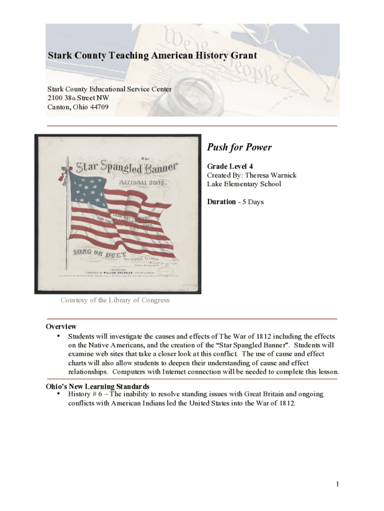 Fillable Online Stark County Educational Service Center candidate ...