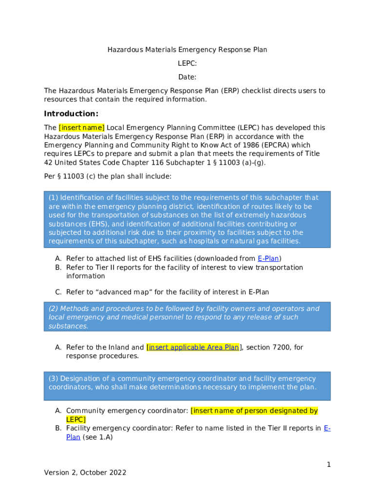 Utility Name Water System Emergency Response Plan - dec alaska Doc ...