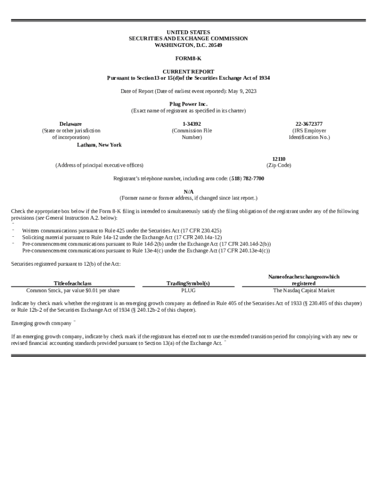 Registrant's telephone number, including area code: (518) 782-7700 Doc ...