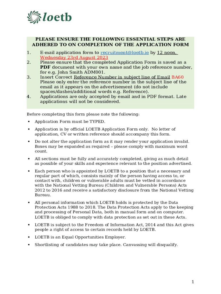 LOETB Adult Literacy ServiceESOLMaths Courses Doc Template | pdfFiller