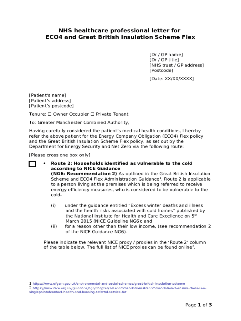 Statement of Intent for ECO4 and Great British Insulation ... - NET Doc ...