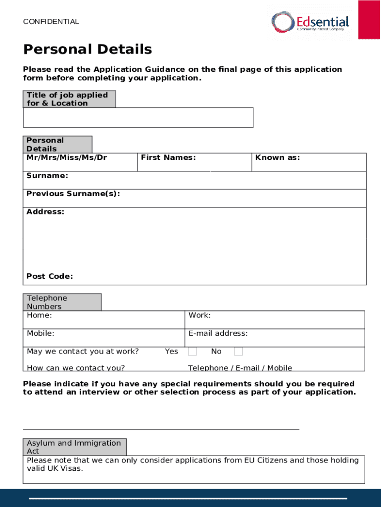 Please read the Application Guidance on the final page of this application before completing ...