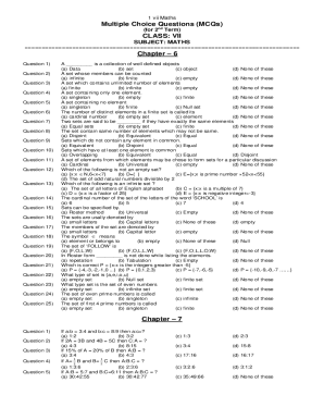 Fillable Online Math Quiz For Grade 7 - Trivia & Questions Fax Email ...