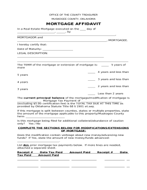Mortgage Tax Affidavit Doc Template | pdfFiller