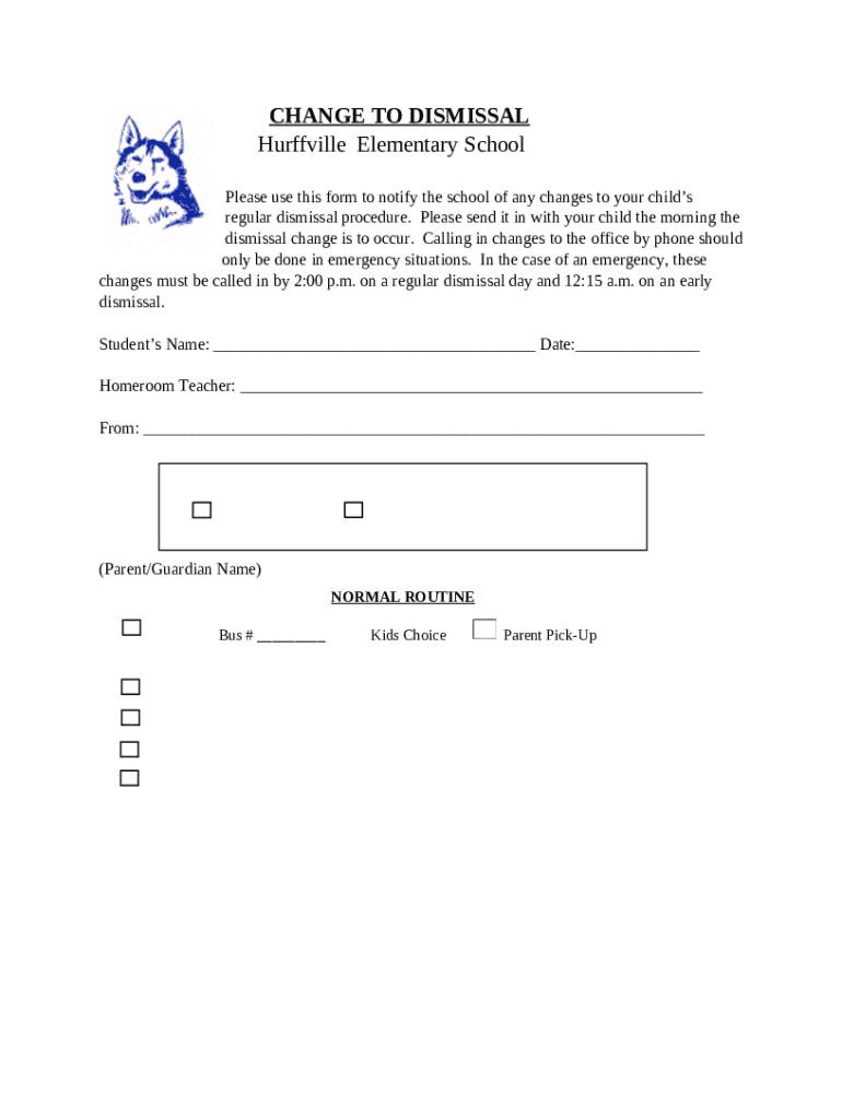 coebourn elementary school dismissal communication Doc Template | pdfFiller