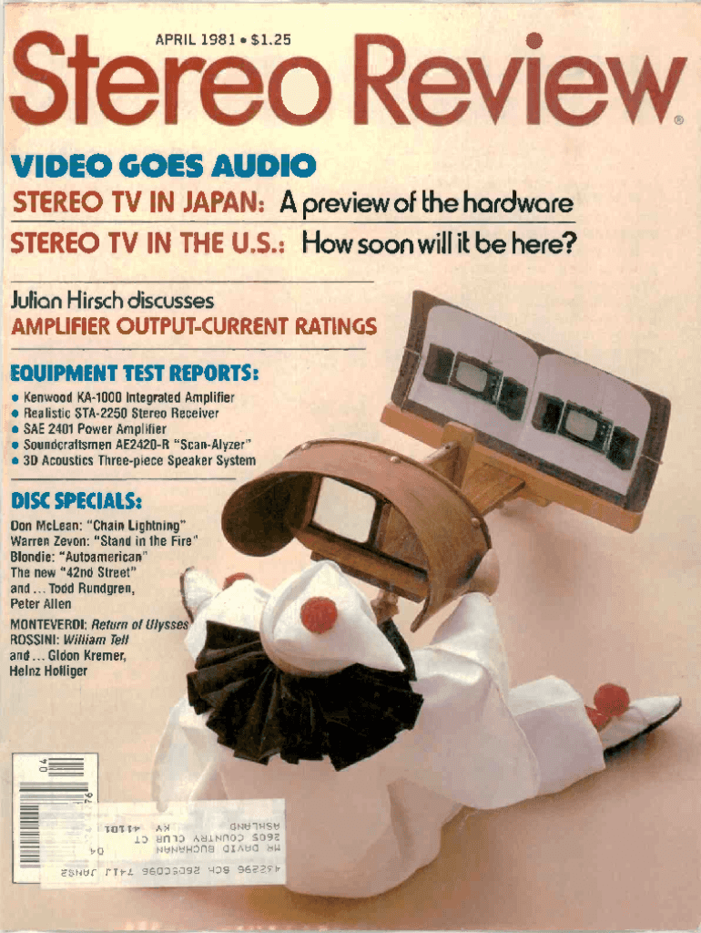 Fillable Online Julian Hirsch, 81, an Engineer Who Wrote About Audio ...