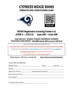 Fillable Online Cypress Ridge High School Events and Tickets by ... Fax ...